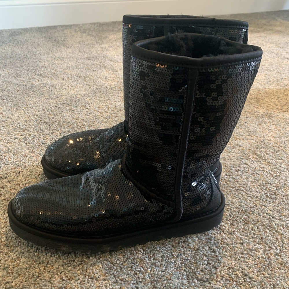 Ugg Classic Short Sparkles Black - Gem